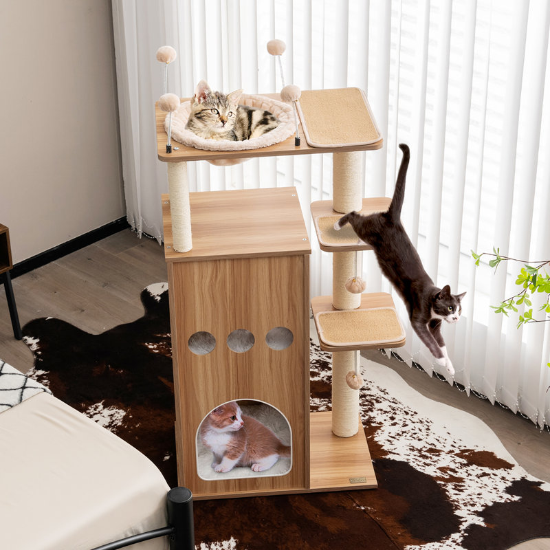 Tucker Murphy Pet™ 52'' Camallea Modern Tower Multilevel Play Center ...