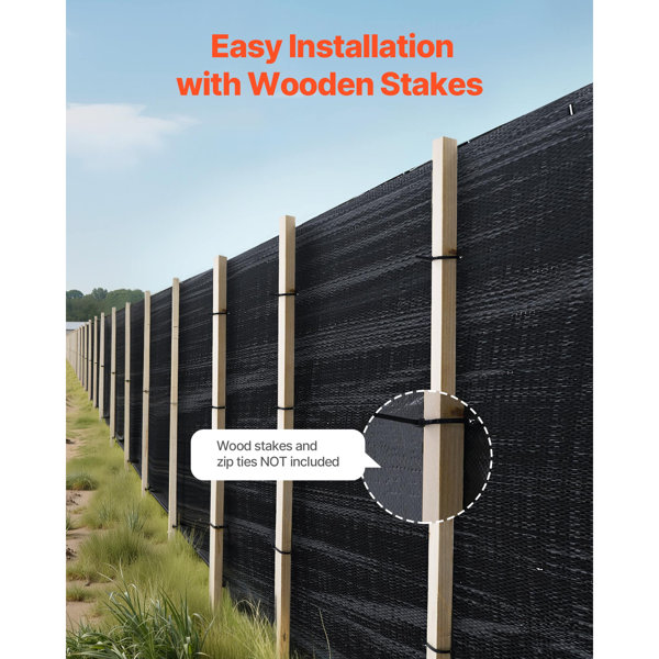 VEVOR Silt Fence Fabric 3x500 Ft Durable Sediment Retention Erosion ...