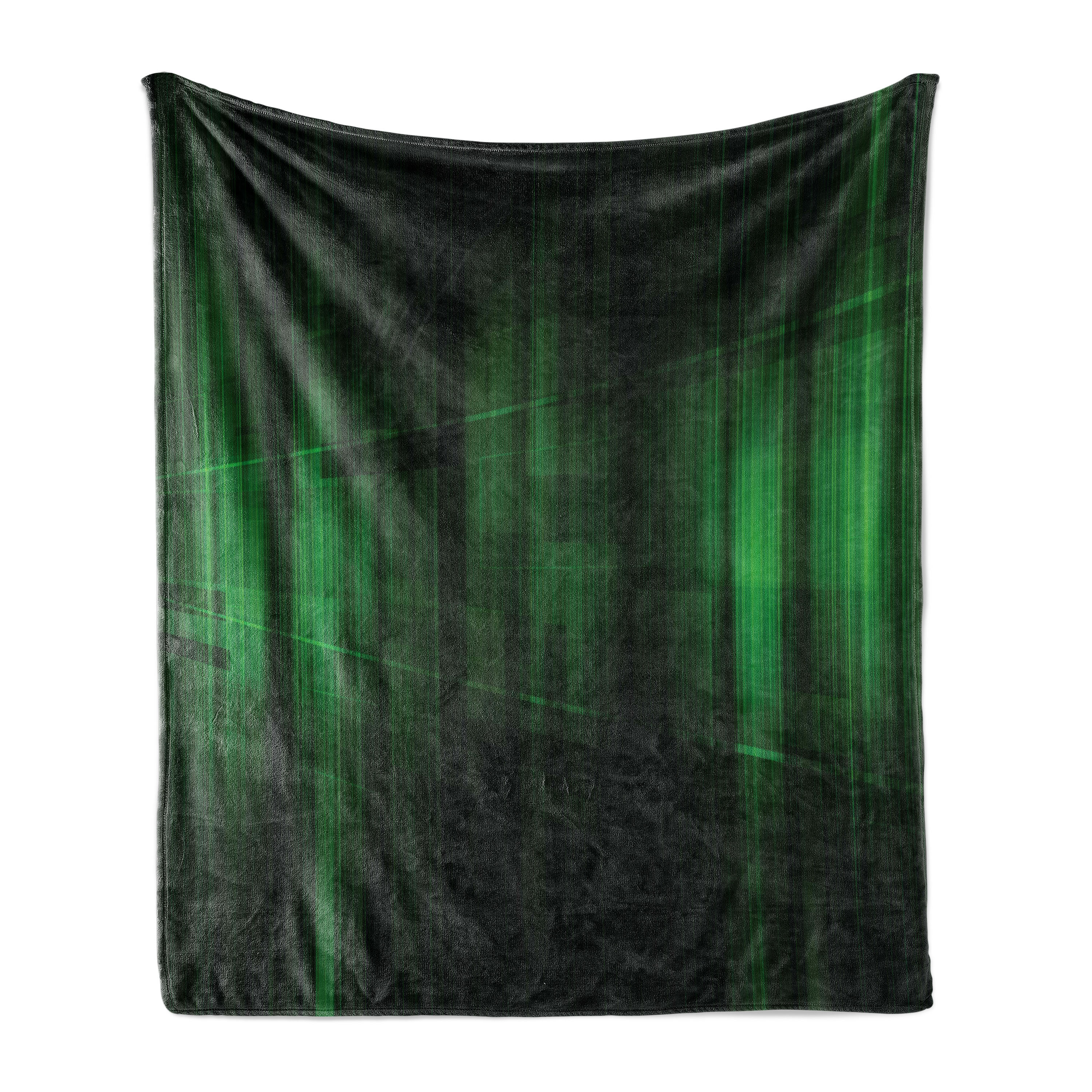 Ambesonne Forest Green Fleece Throw Blanket Technology Pattern Green ...
