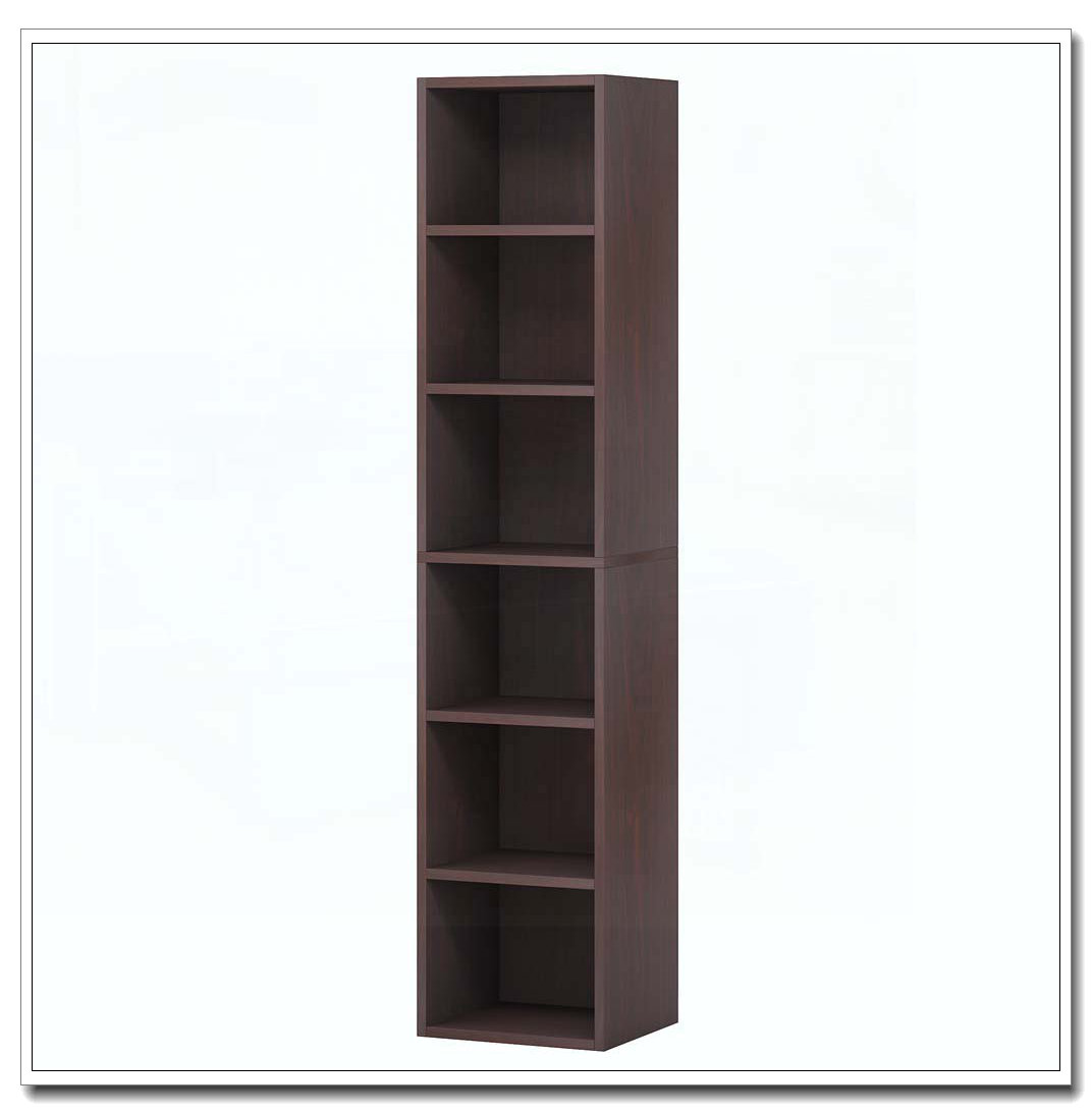 Latitude Run® 6-Tier Narrow Corner Cube Bookcase Storage For Living ...