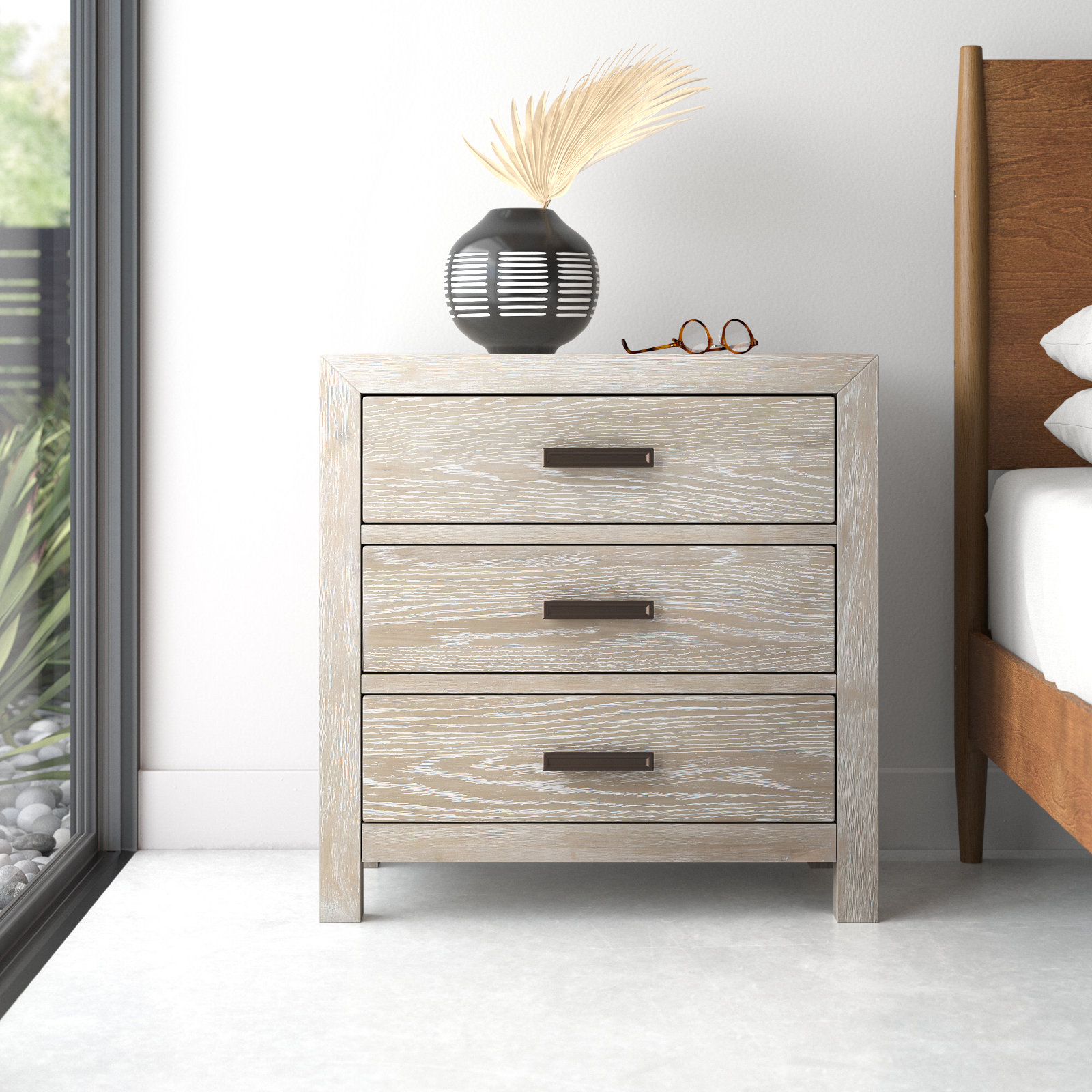 Wade Logan® Ashdon Solid Wood Nightstand & Reviews | Wayfair