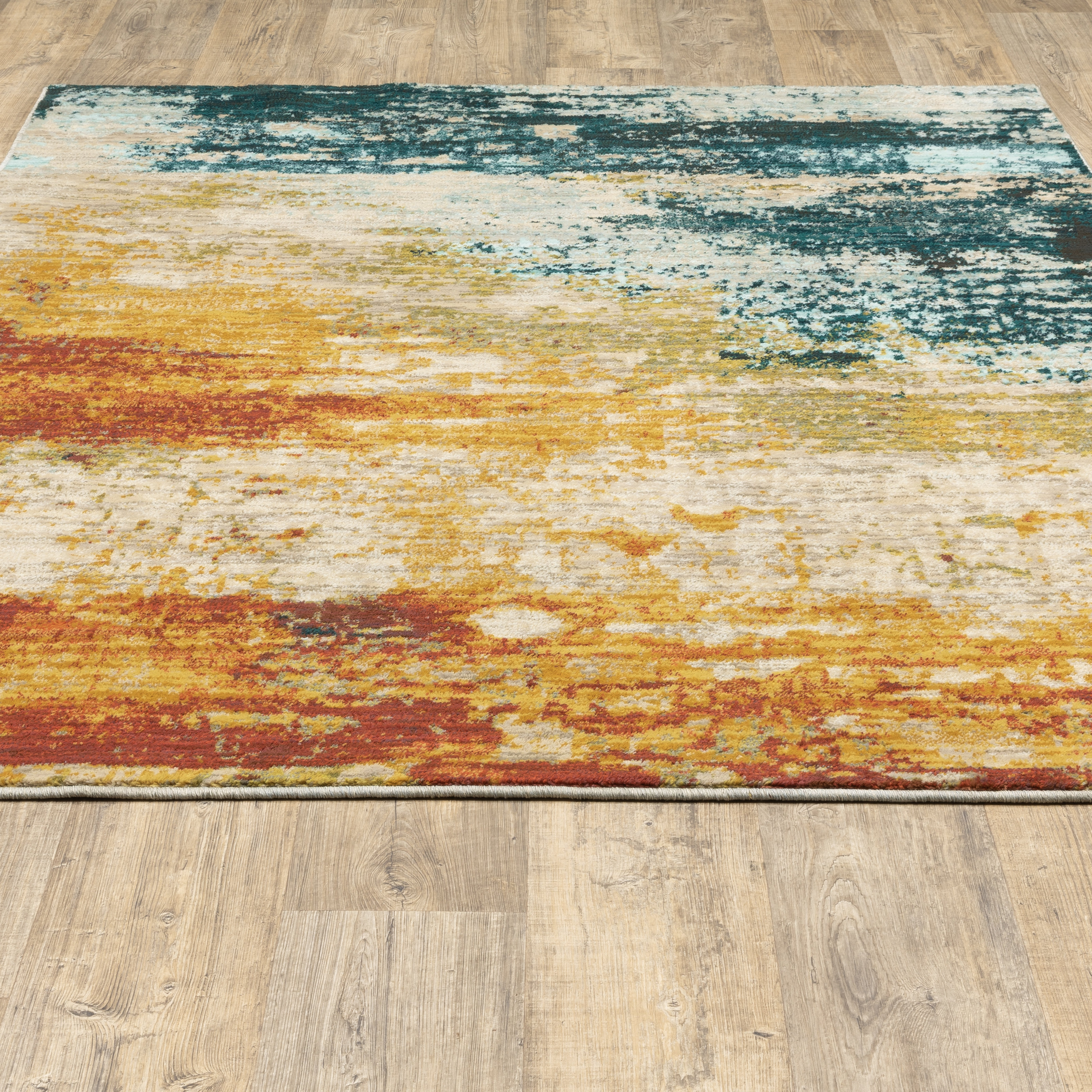Steelside™ Bali Abstract Blue/Red Area Rug & Reviews | Wayfair