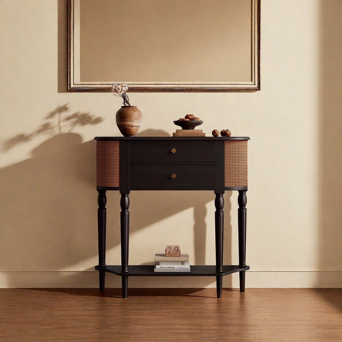 interanest Retro Multifunctional Console Table with 2 Drawer | Wayfair
