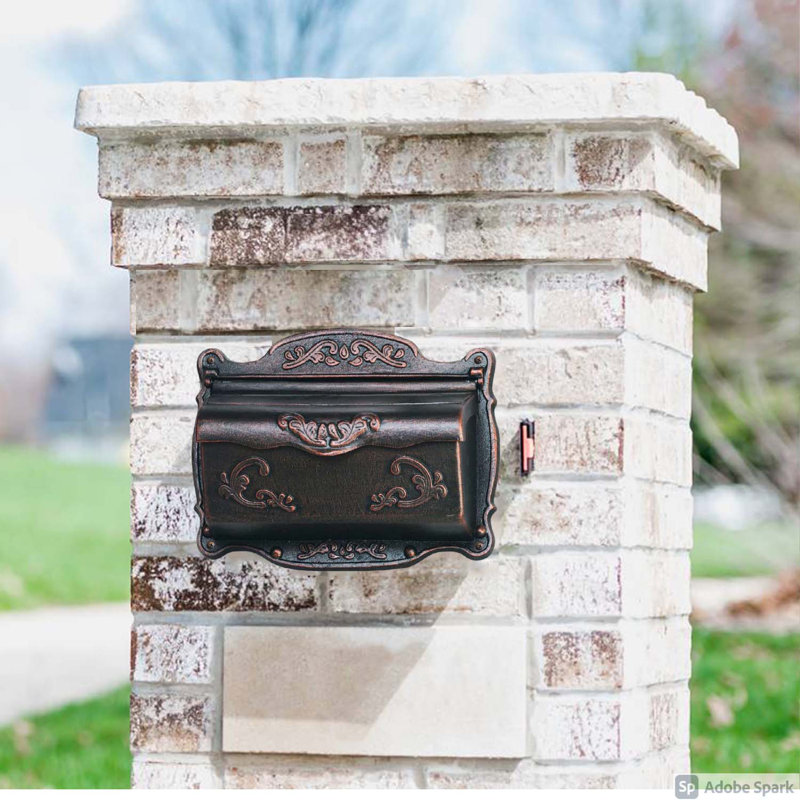 Fine Art Lighting Antique Bronze Cast Aluminum Wall Mounted Mailbox ...