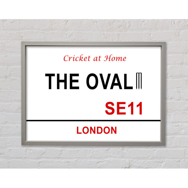 Happy Larry The Oval Signs Framed Print | Wayfair.co.uk