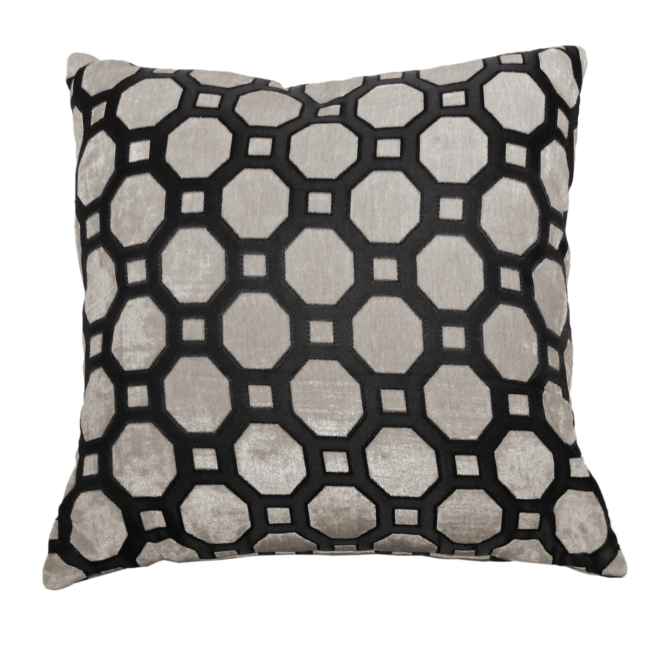 Maison Condelle Adrien Lewis Circle Jacquard Polyester Throw Pillow ...