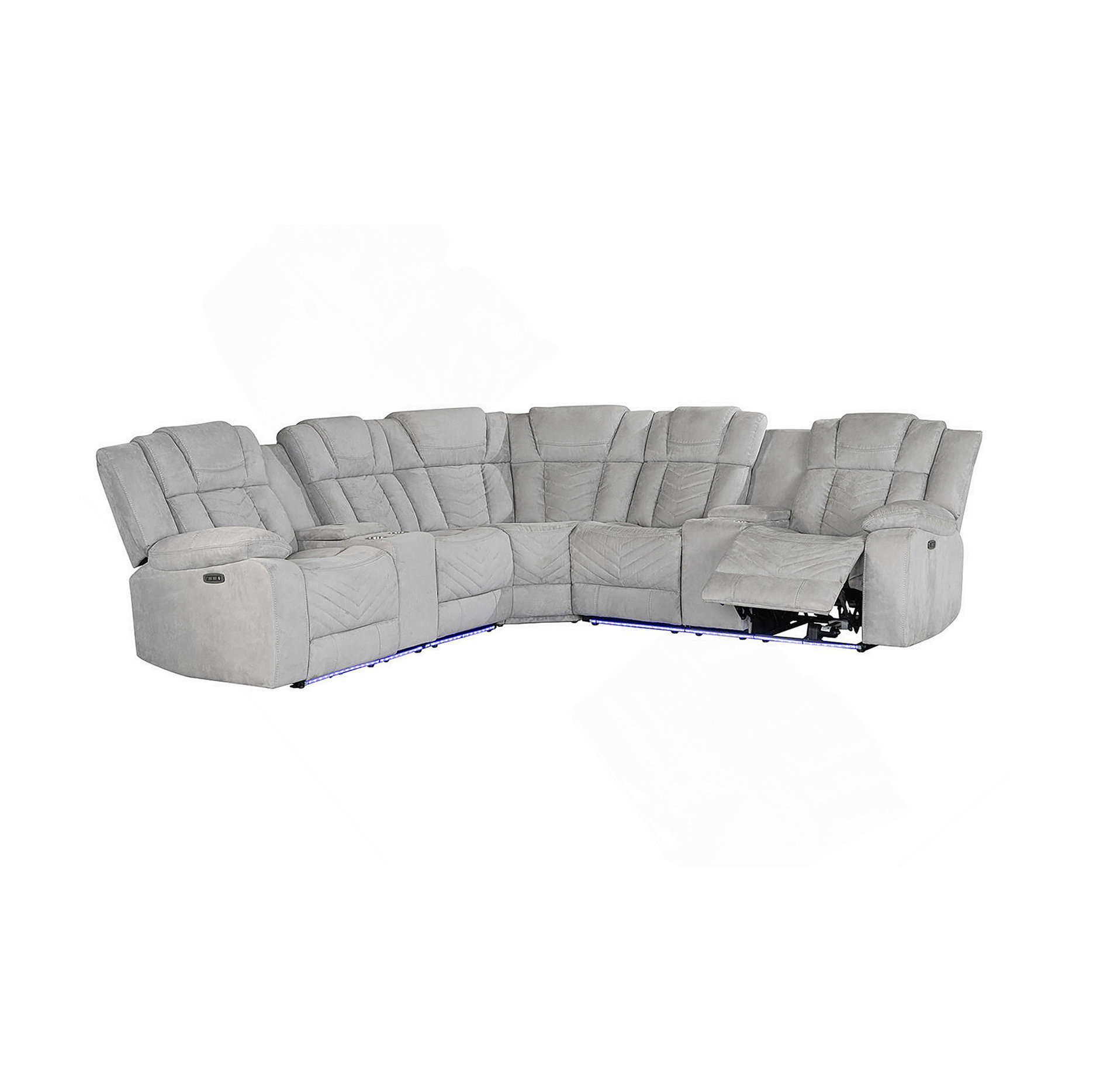 Orren Ellis Raize Ash Sectional | Wayfair