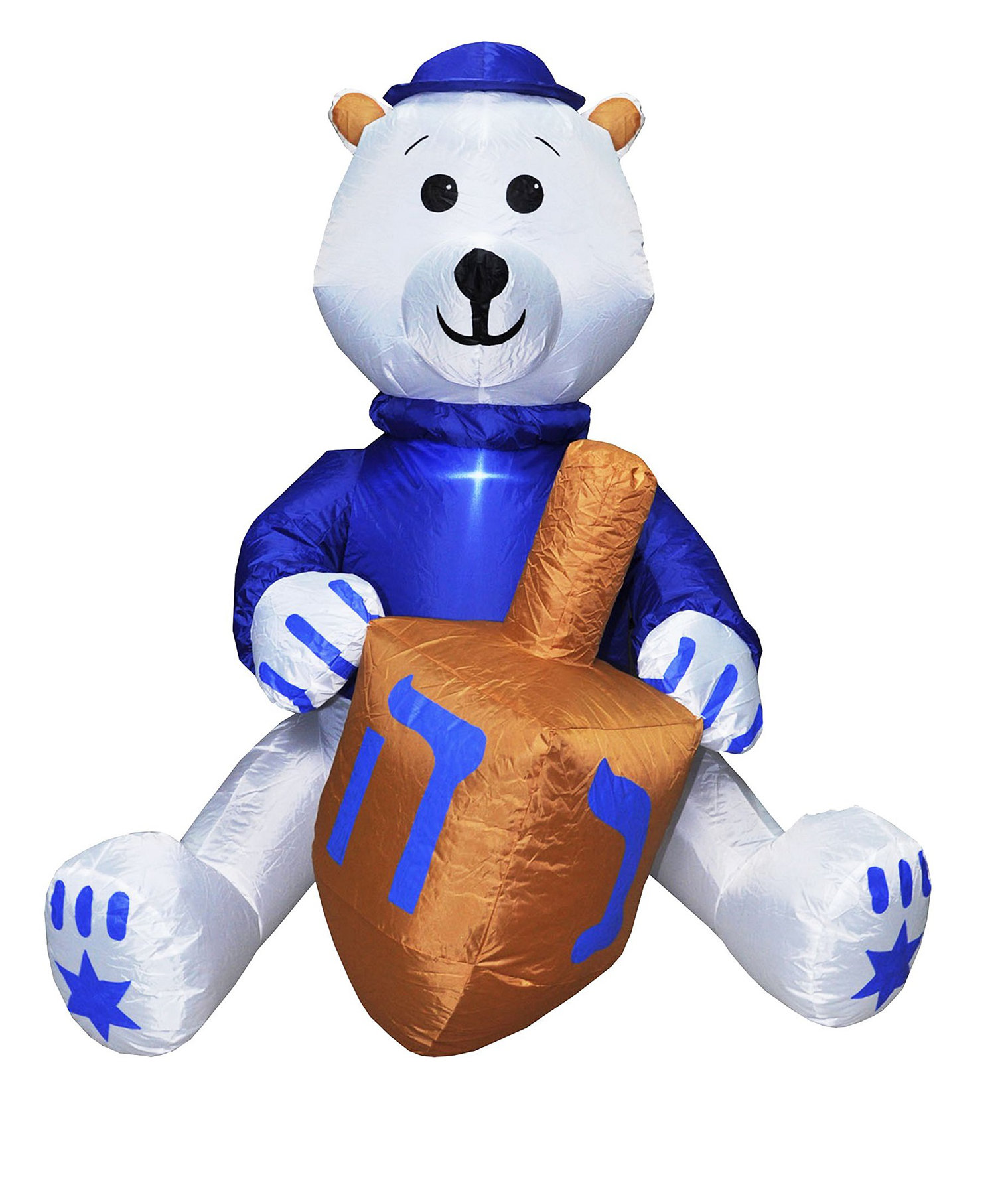 Northlight Seasonal 48" Blue and White Inflatable Pre-Lit Outdoor ...