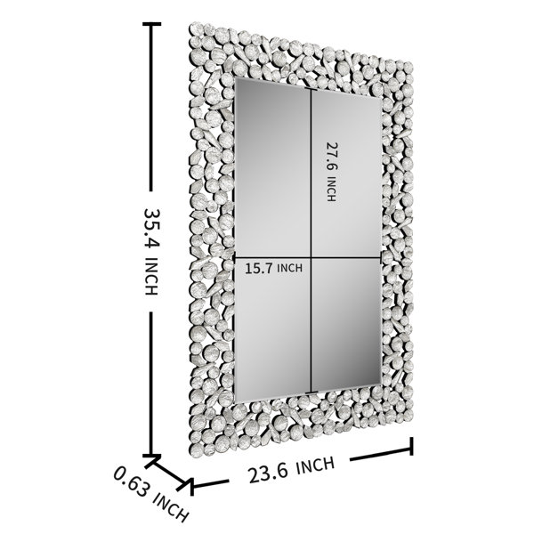 Everly Quinn Dyson Glam Beveled Accent Mirror & Reviews | Wayfair