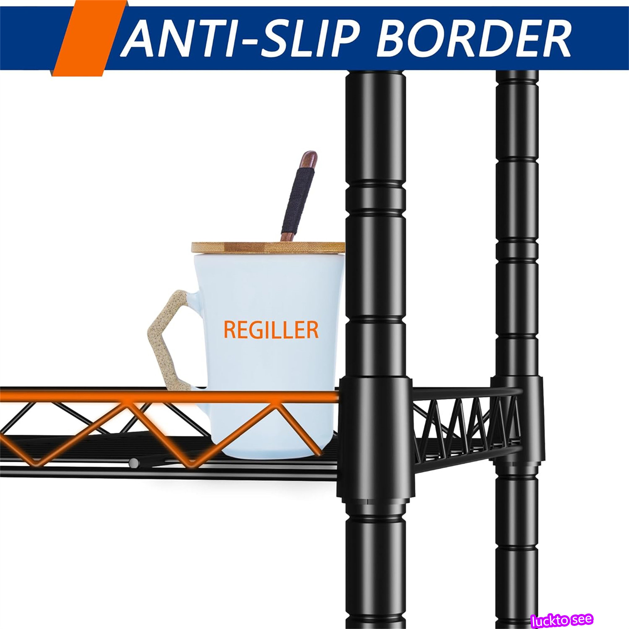 Darby Home Co Standing Storage Shelf Units for Laundry Bathroom Kitchen ...