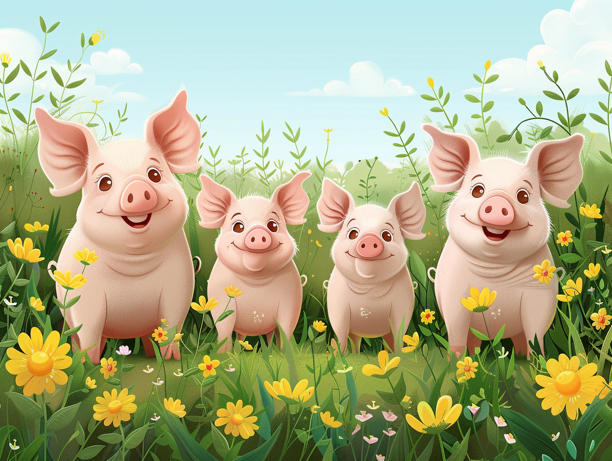 East Urban Home Smiling pigs Wall Tapestry - Animal Wall Decor ...