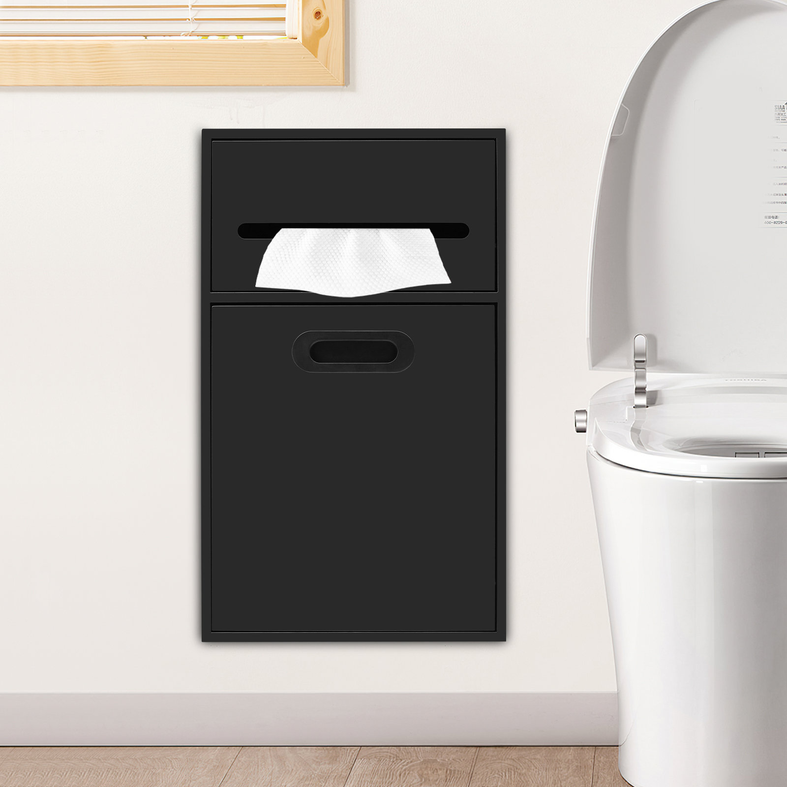 FRONG Recessed Tilt Out Wall Mounted Trash Can - Wayfair Canada