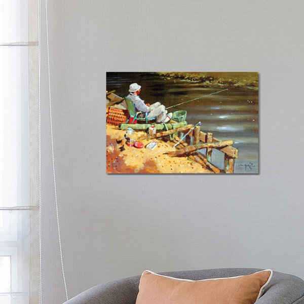 ClassicLiving Chance Of A Bite by John Haskins - Wrapped Canvas Gallery ...