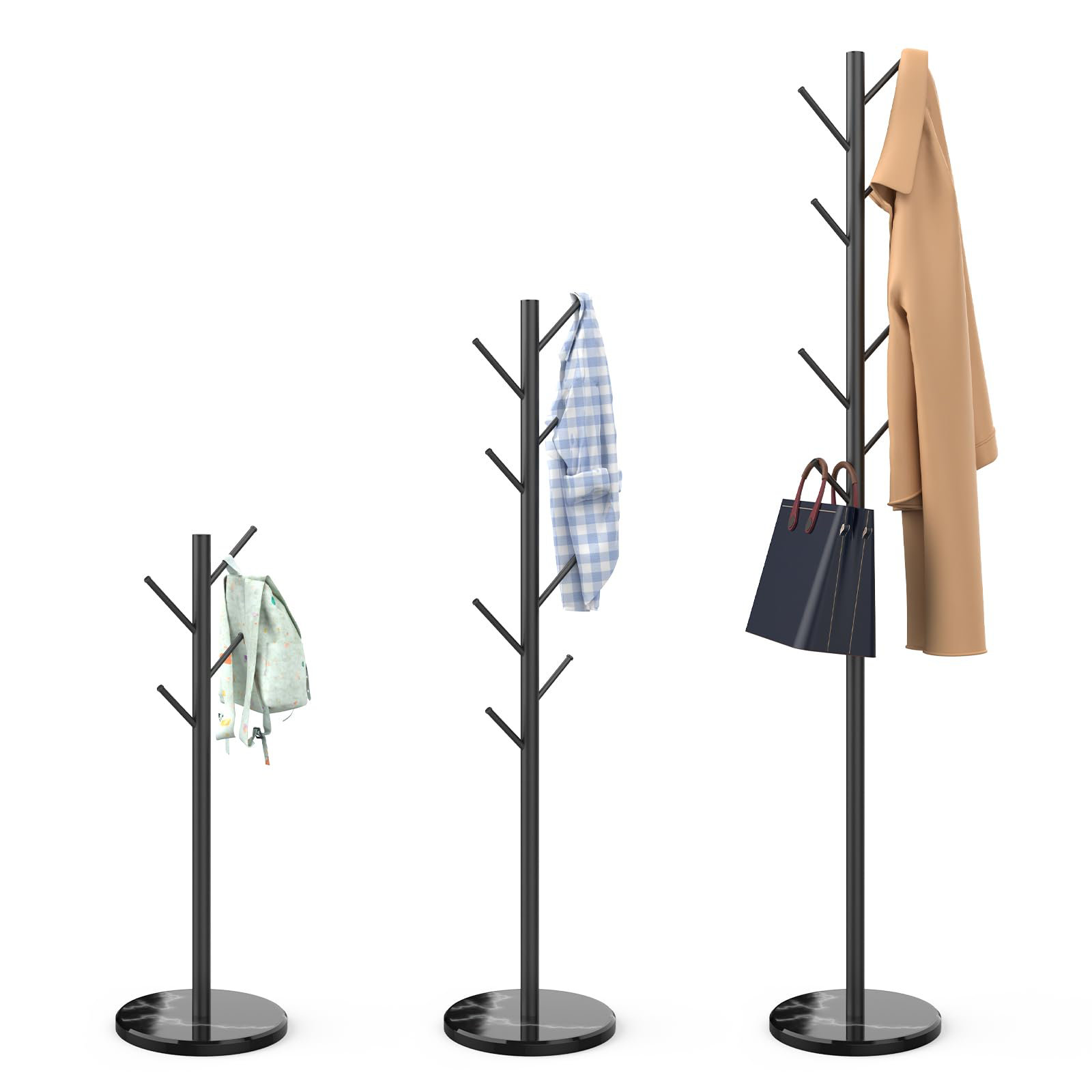 Latitude Run® Anavae Metal Freestanding 8 - Hook Coat Rack | Wayfair