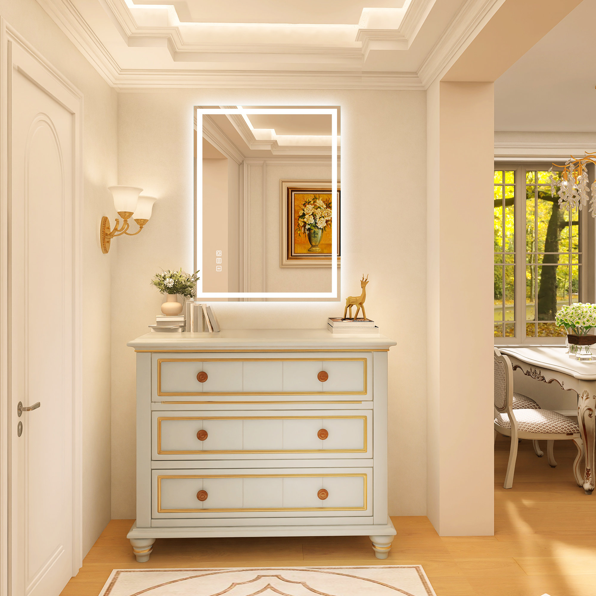 Orren Ellis Brighten Your Bathroom with our LED Bluetooth Mirror ...