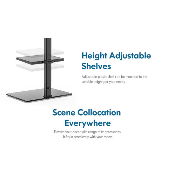 Fitueyes Black Swivel Floor Stand Mount For Greater than 50" LCD ...