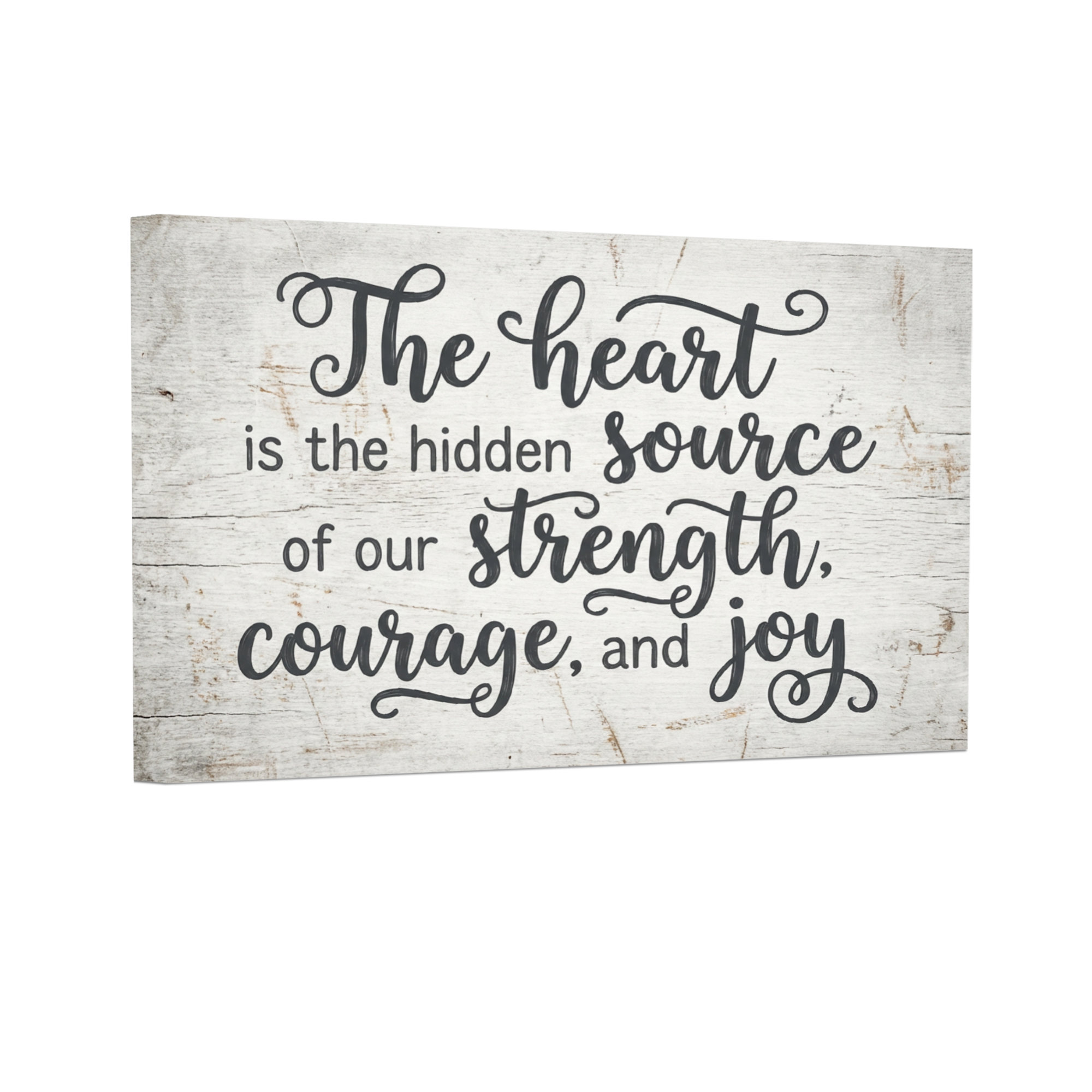 August Grove® Text & Numbers The Heart Is The Hidden Source Of Our ...