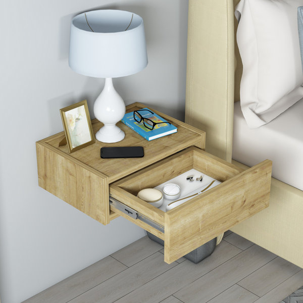 Hanah Home Locelso 40cm W 100% Chipboard Bedside Table | Wayfair.co.uk