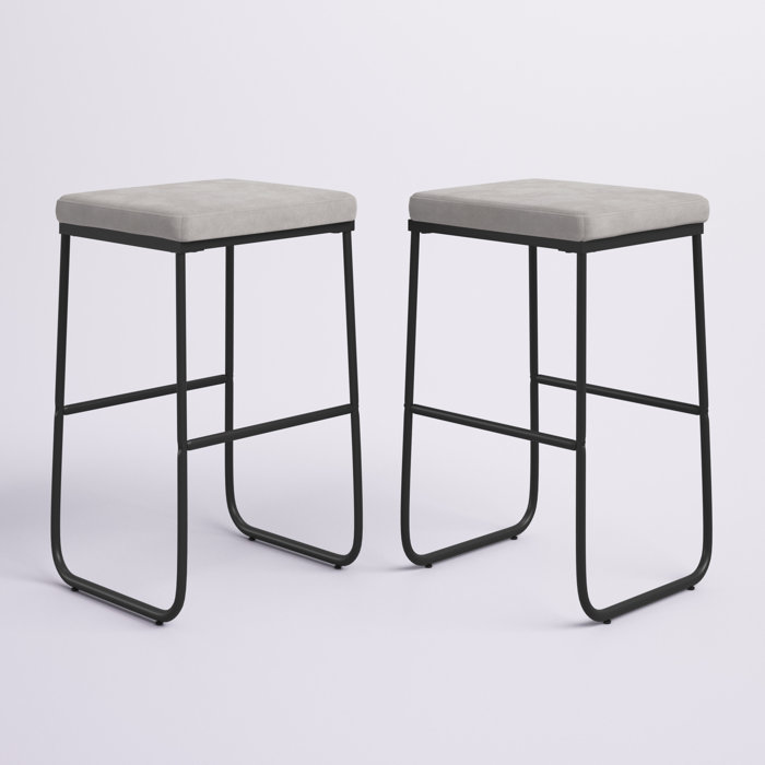 Etta Avenue™ Casper Upholstered Counter Stool with Metal Frame ...