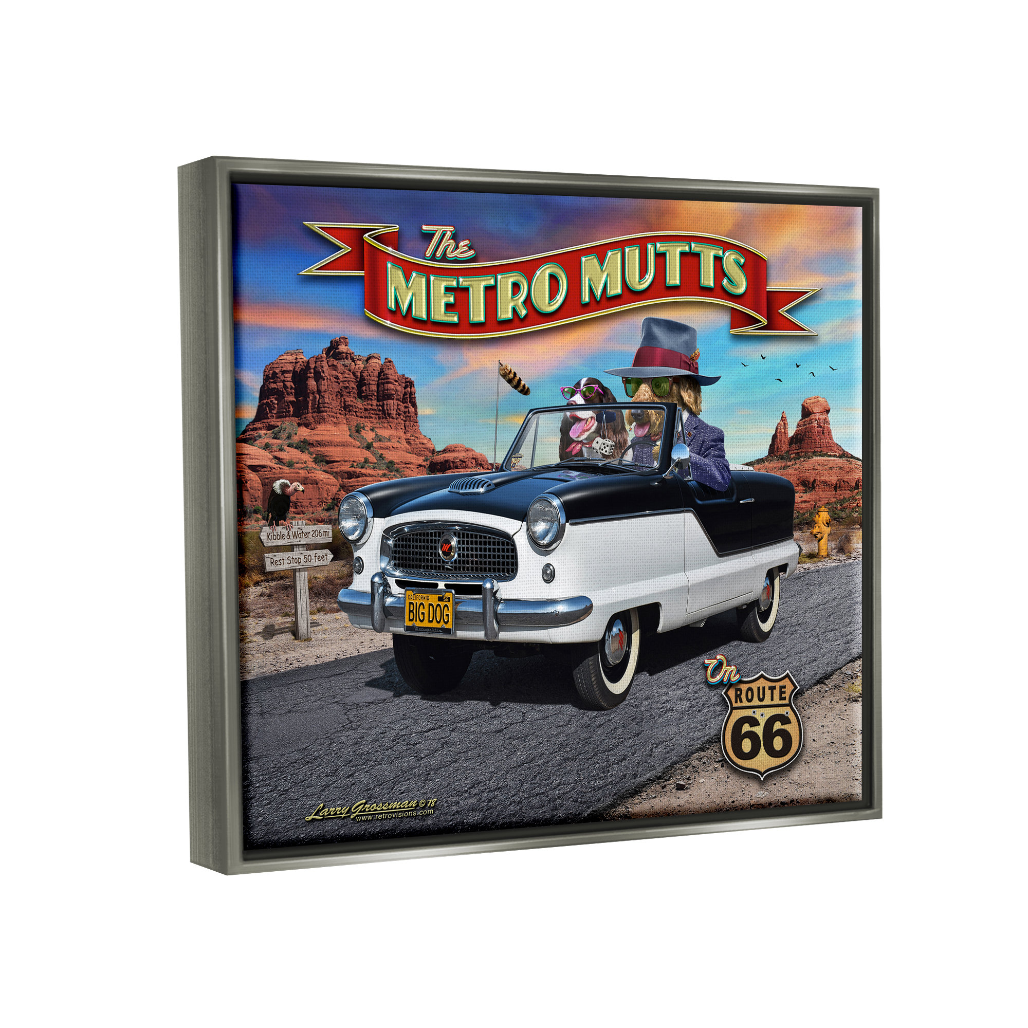 Trinx Metro Mutts Vintage Car | Wayfair
