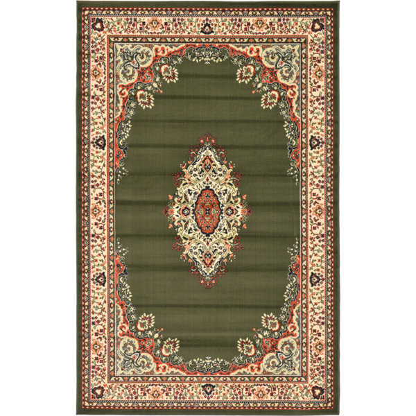 World Menagerie Balthrop Floral Green Area Rug & Reviews - Wayfair Canada