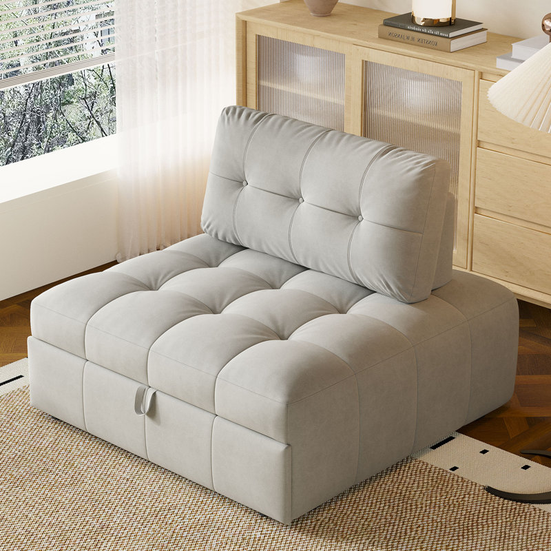 Winston Porter 35.43in Retractable Sofa Bed, Suitable For Small ...