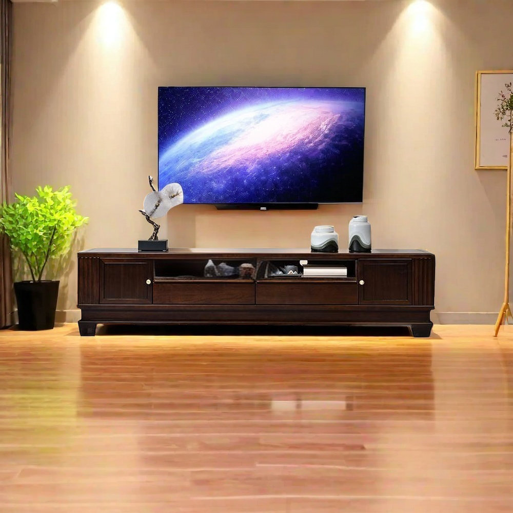 moonlight design Solid wood Chinese TV cabinet | Wayfair