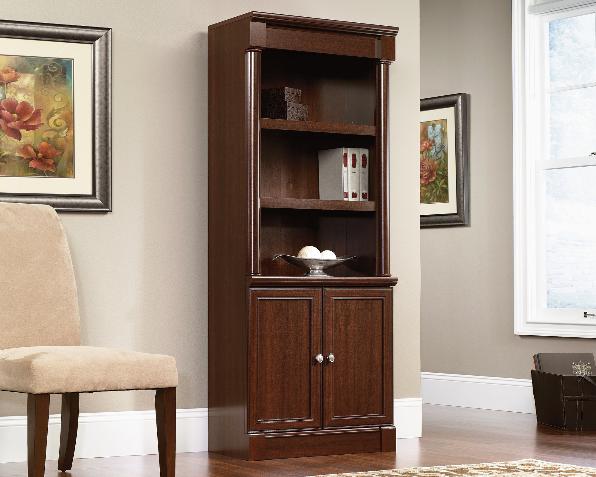 Red Barrel Studio® Palladia Library W/Doors | Wayfair