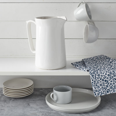 Denmark Tools for Cooks 2.1L Stoneware Pitcher White Bistro | Wayfair