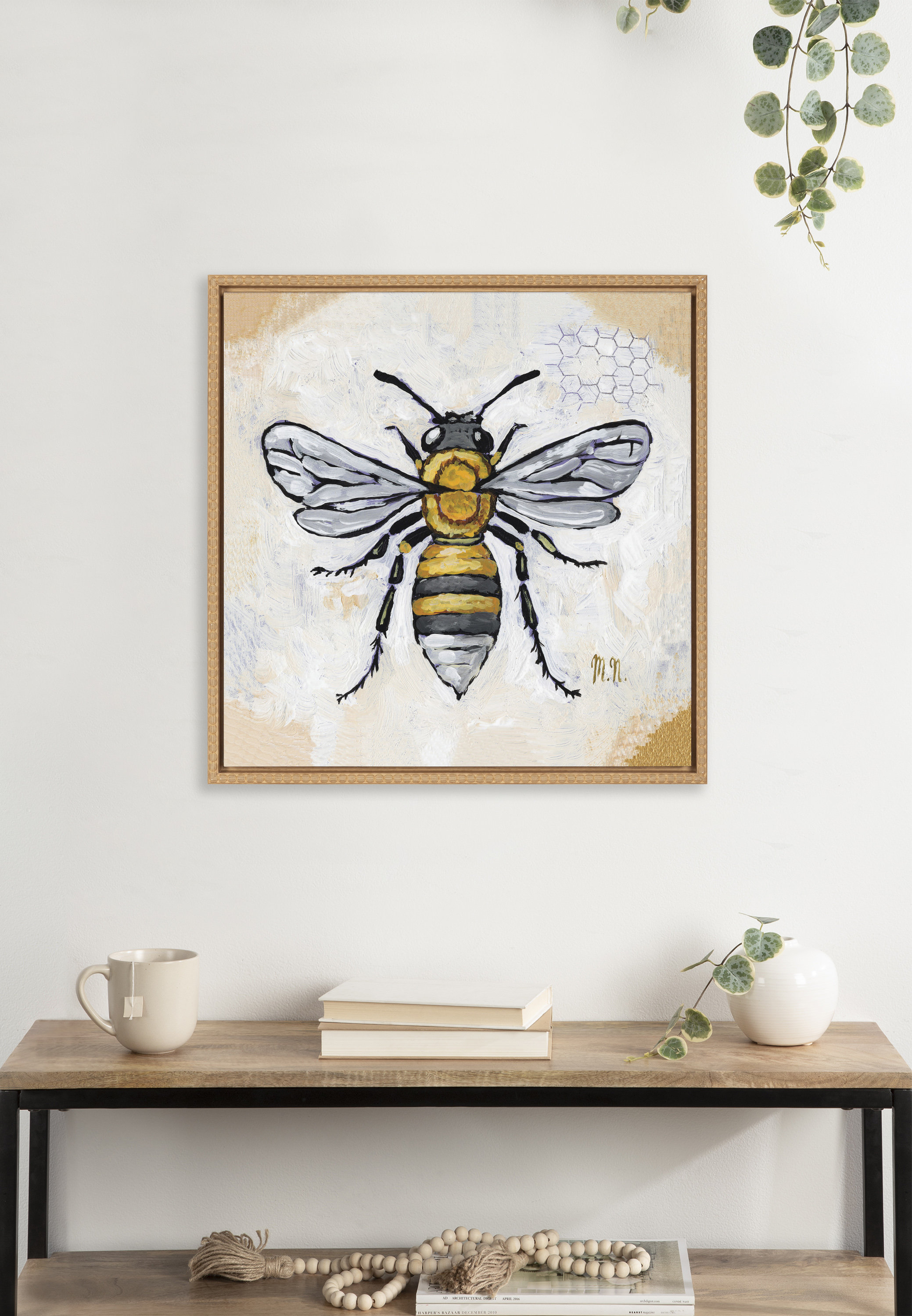 Winston Porter Honeycomb by Mackenzie Nelson Framed Canvas Wall Art ...
