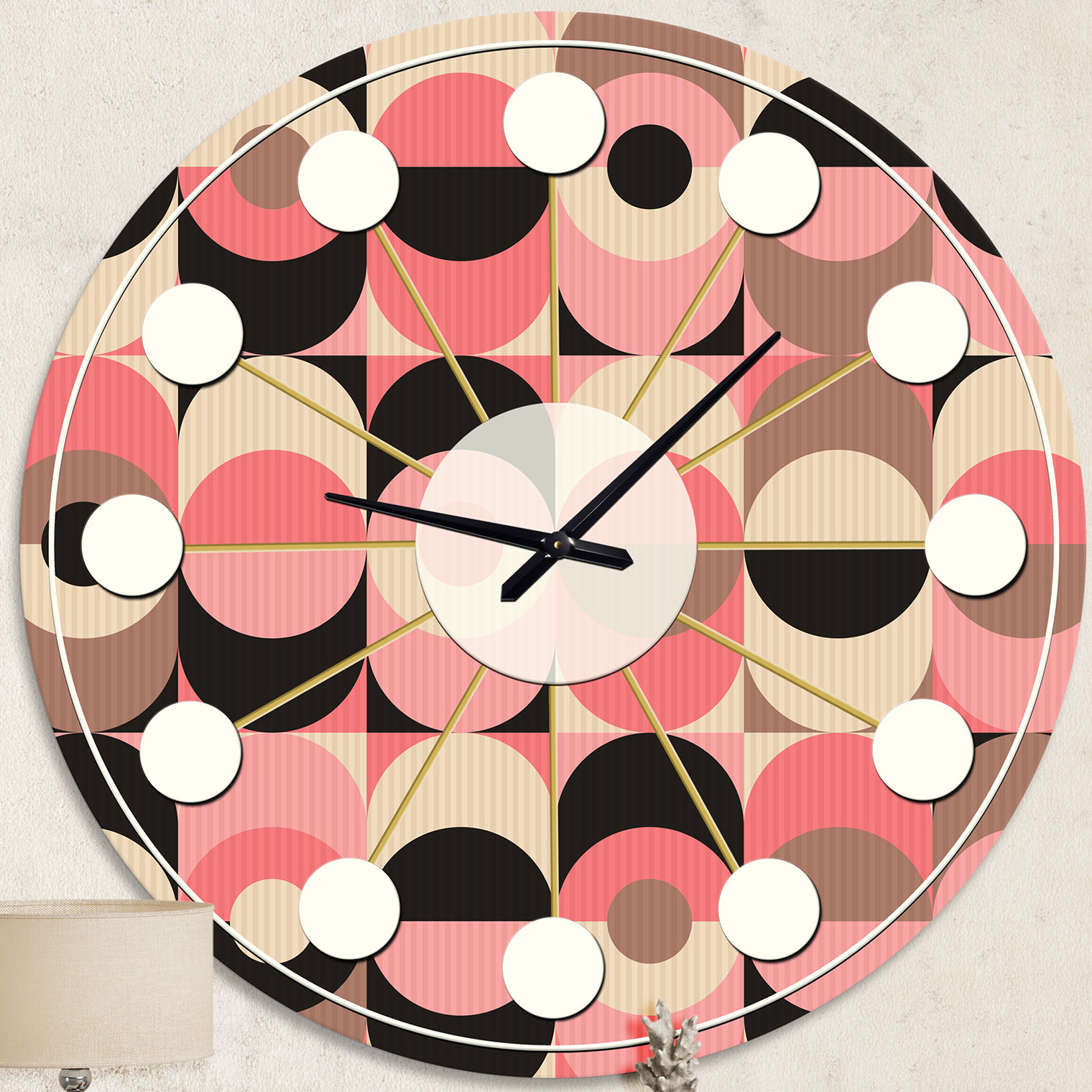 East Urban Home Retro Geometric Design XI - Mid-Century Modern wall ...