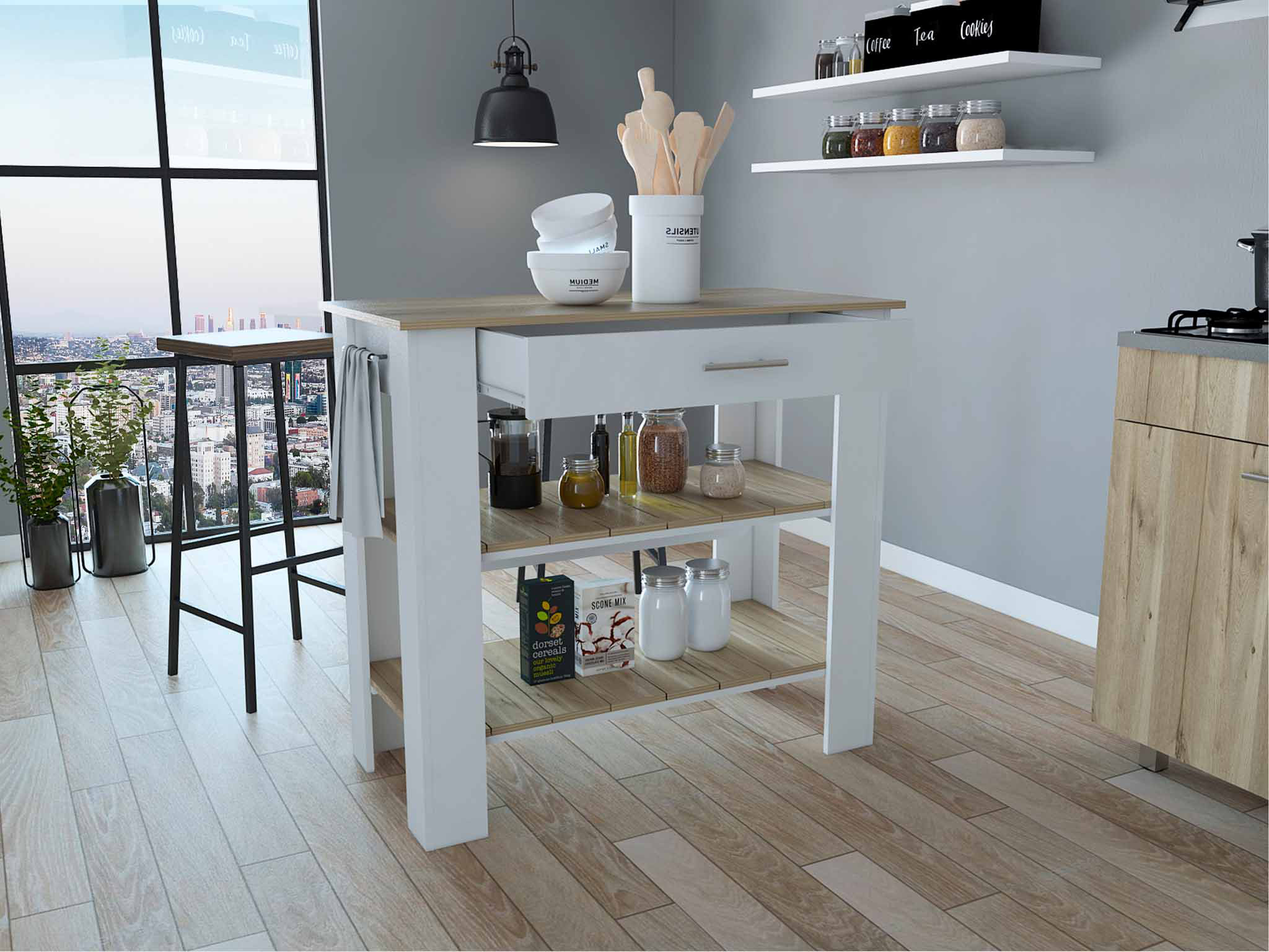 Latitude Run® Jaylei Kitchen Island - Wayfair Canada