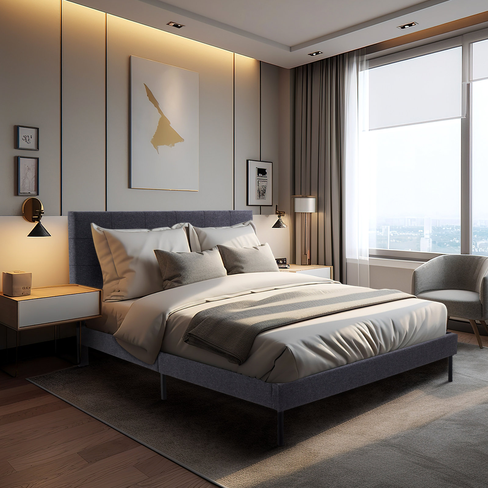 Wrought Studio Imajean Frame Bed with Headboard & Reviews | Wayfair