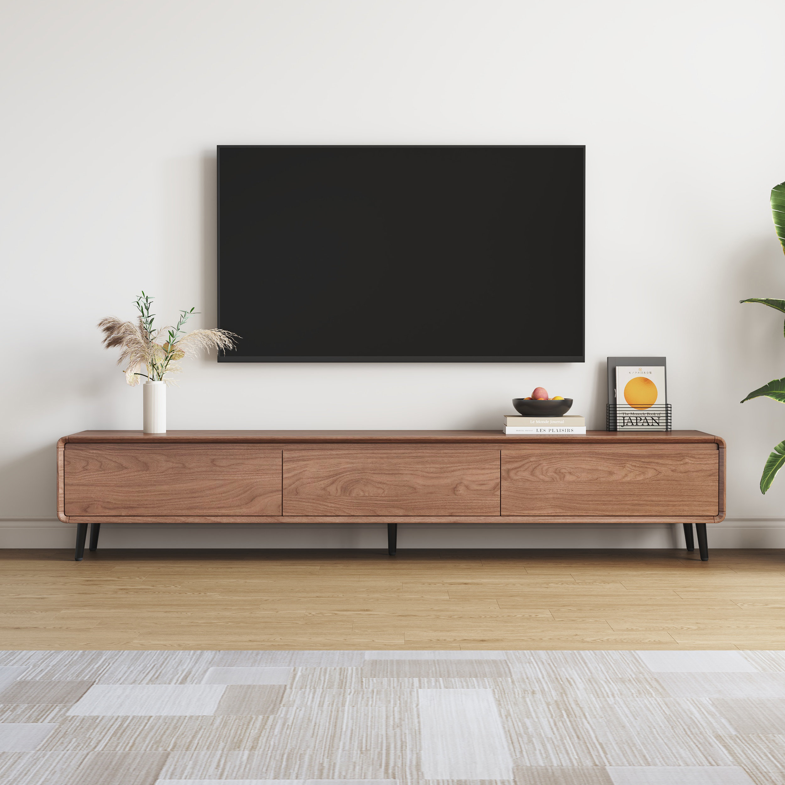 Corrigan Studio Modern TV Stand Media Console with Drawers - Wayfair Canada