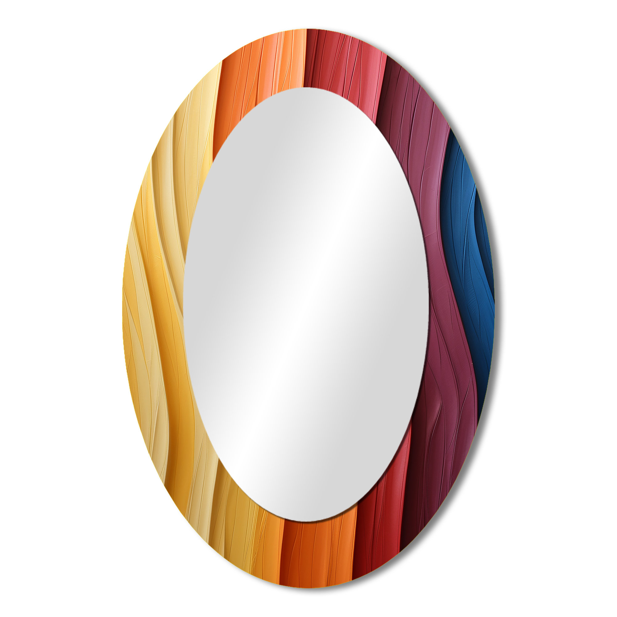 Dakota Fields Ashanti to the Throne multicolor wave - Large Oval Wall ...