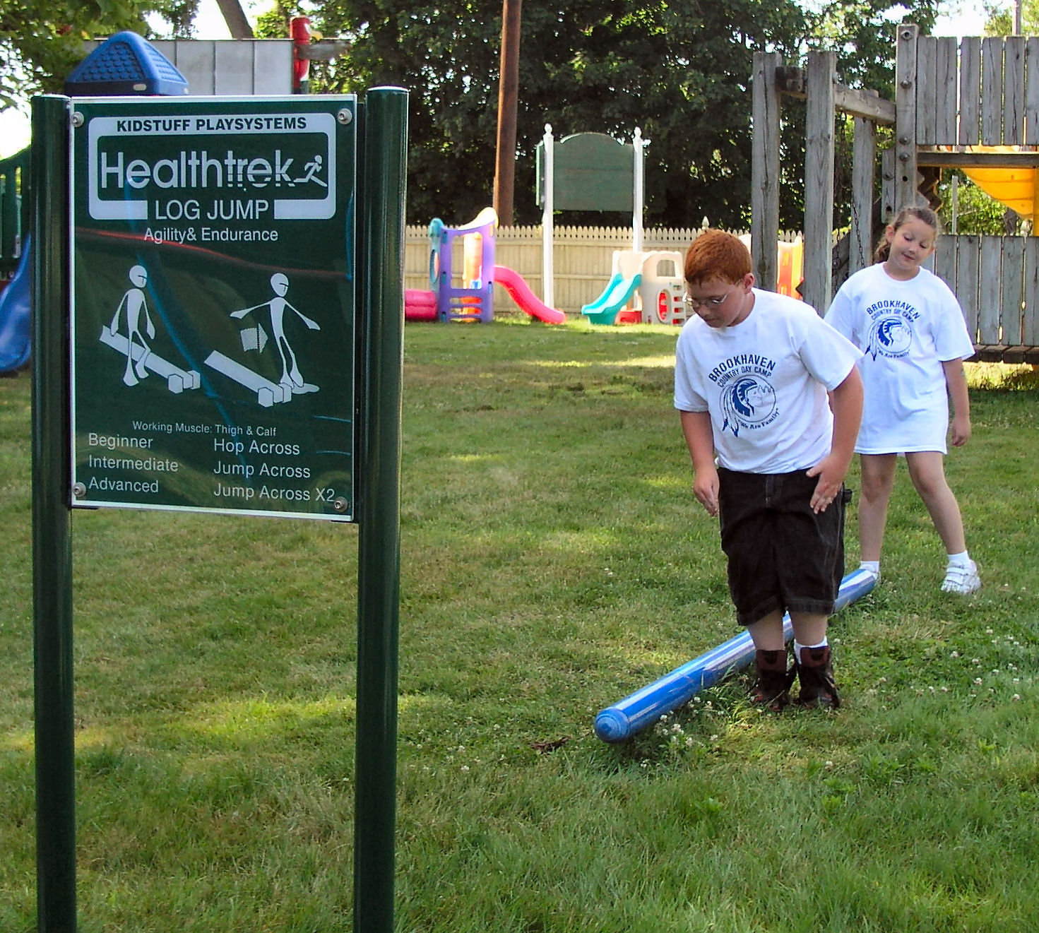 Kidstuff Playsystems, Inc. Log Jump and Sign | Wayfair