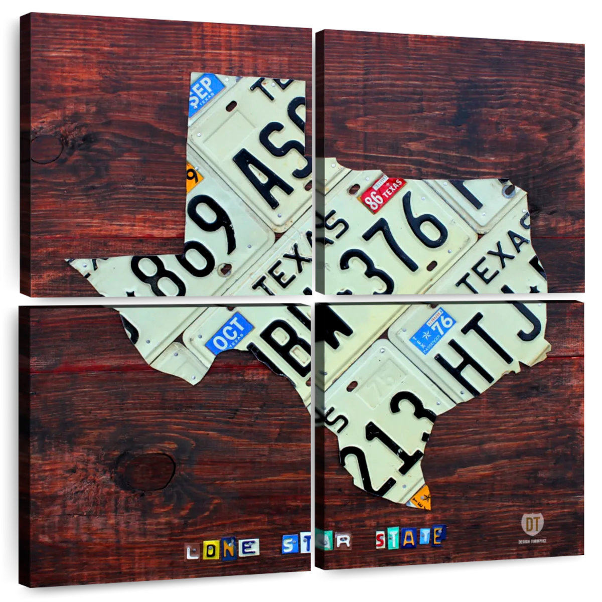 Elephant Stock Texas License Plate Map Large | Wayfair