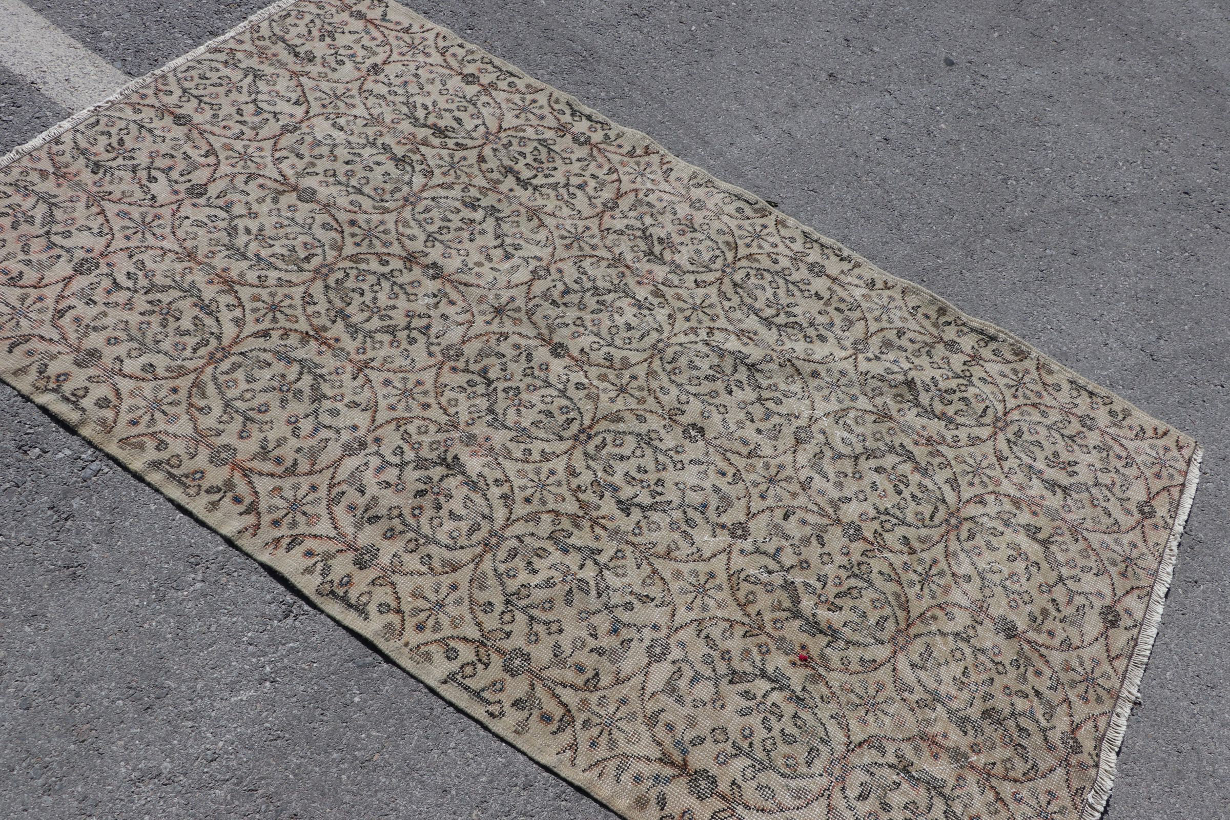 Bungalow Rose Traditional Beige Turkish Rug with Floral Pattern for ...