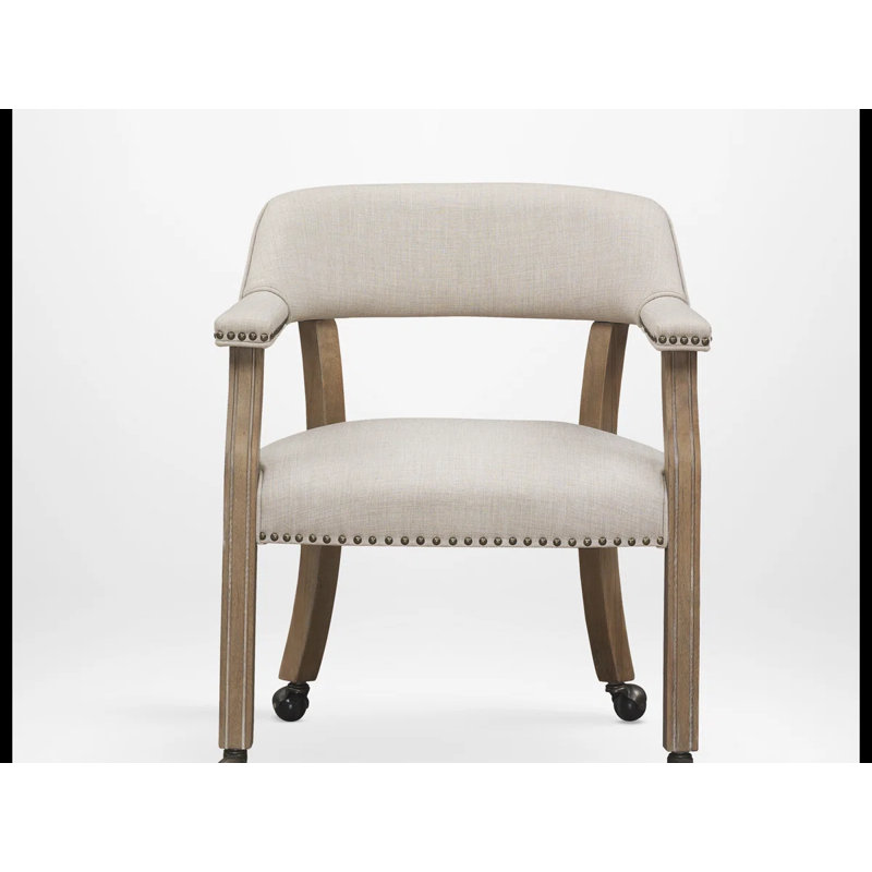 Red Barrel Studio® Monroe Caster Game Chair Polyester fabric is easy to ...