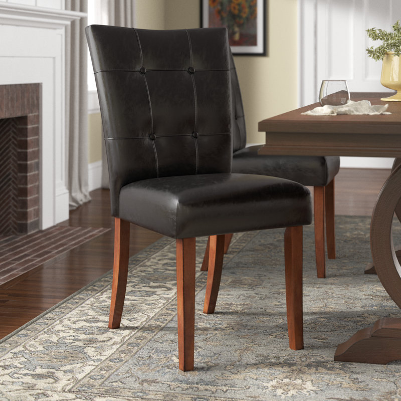 Lark Manor™ Annetha Tufted Upholstered Side Chair in Cherry & Reviews ...