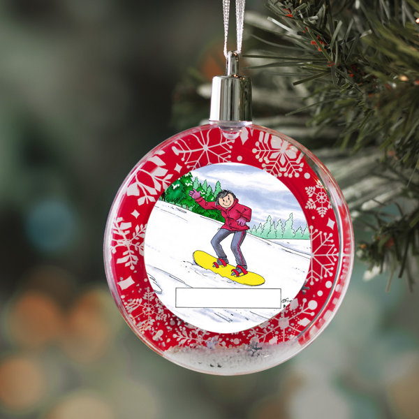 Printed Perfection Personalized Snowboarding - Female Christmas Snow ...