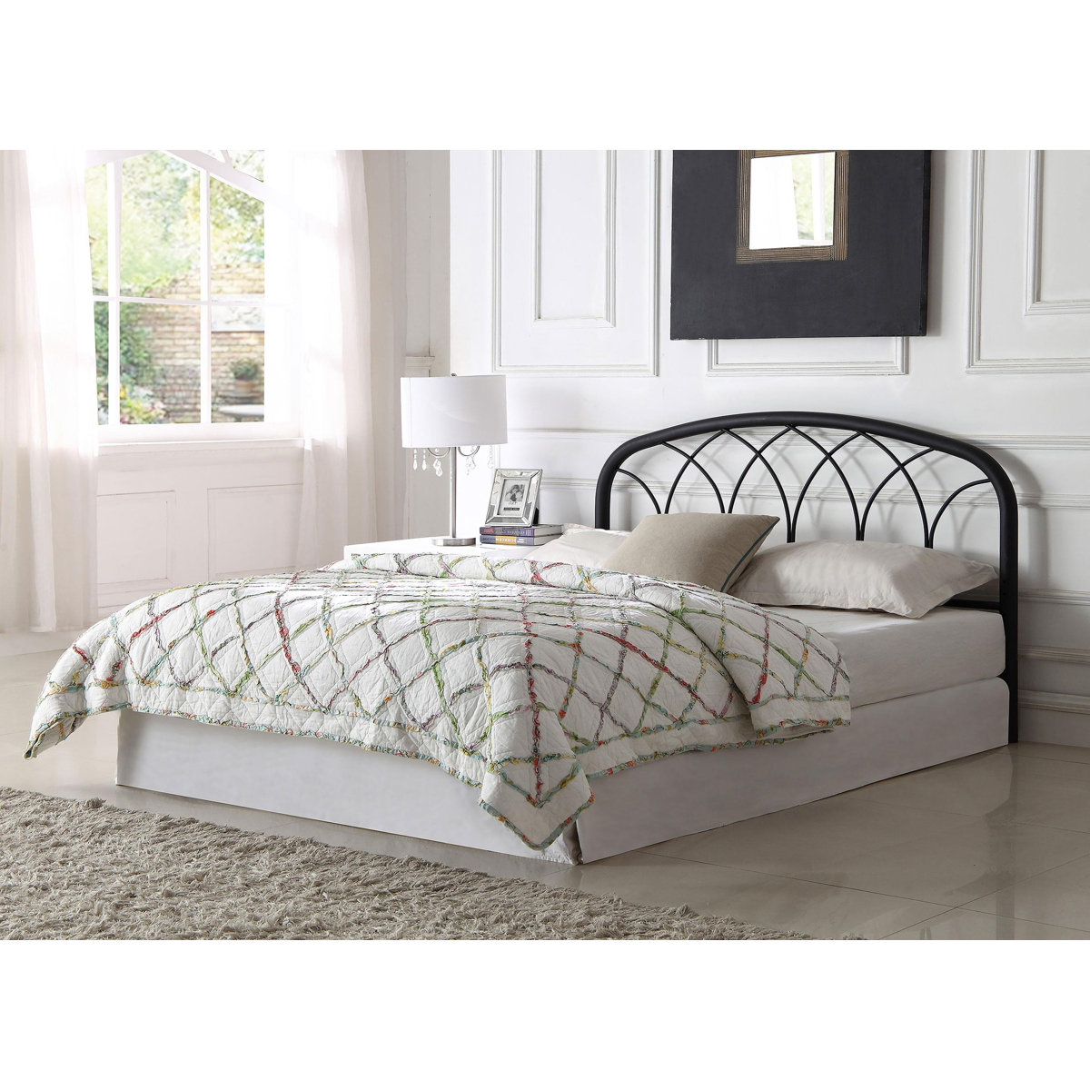 Winston Porter Chong Metal Open-Frame Headboard & Reviews | Wayfair