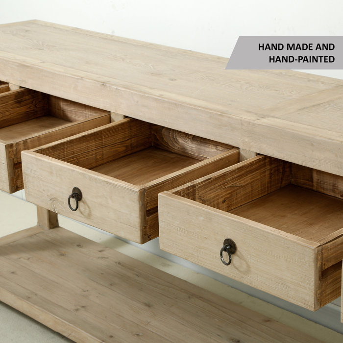 Lily's Living 110'' Solid Wood Console Table | Wayfair