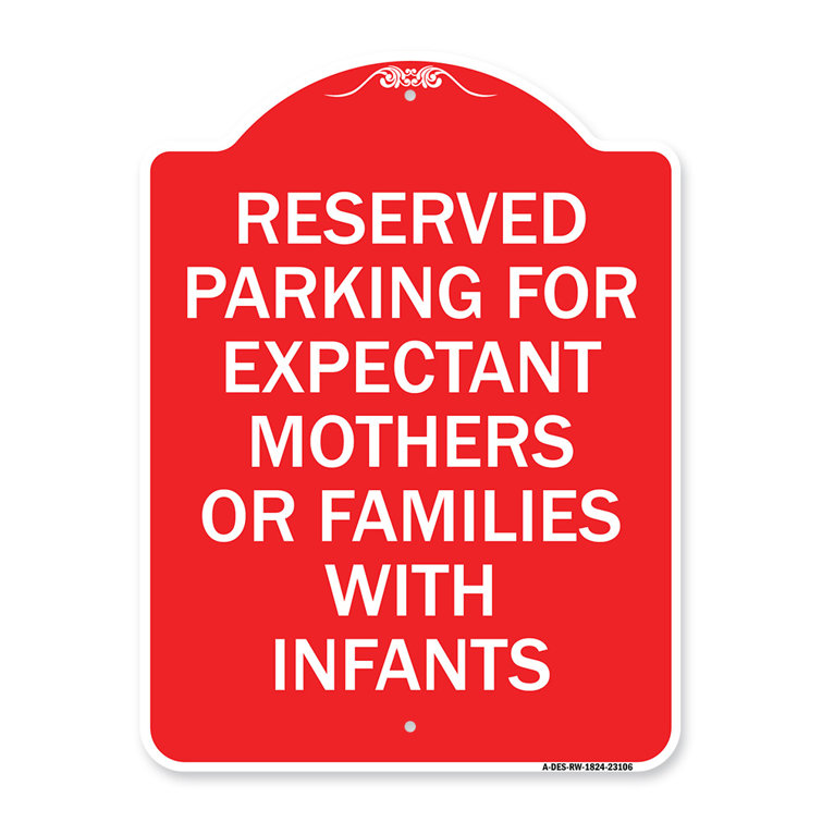 Signmission Designer Series Sign - Reserved Parking For Expectant ...