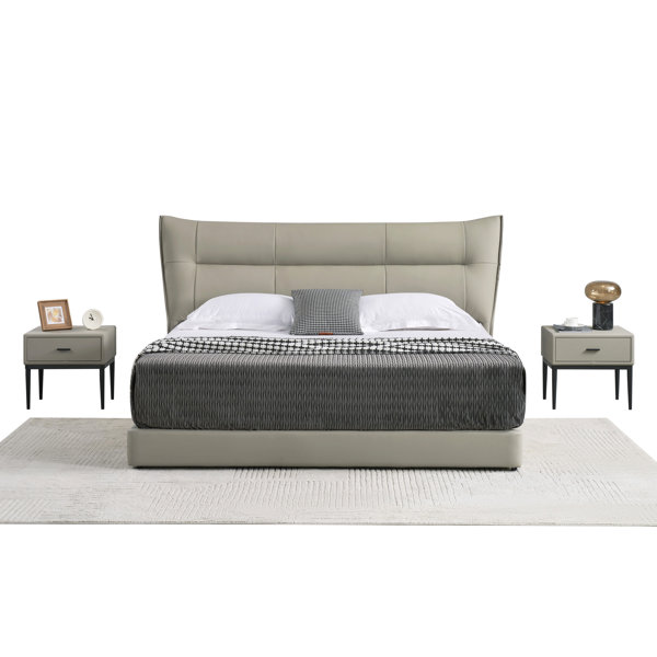 Leather Beds You'll Love | Wayfair