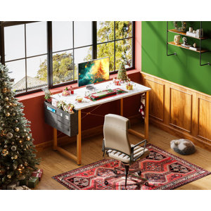 Mercer41 Computer Desk, 40 Inch Small Study Desk, Office Desk With ...