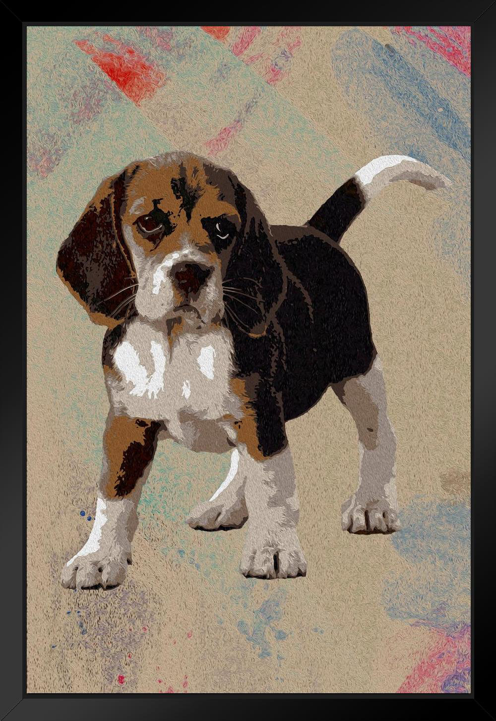 Red Barrel Studio® " Dogs Beagles Painting Colour Splash Puppy Posters ...