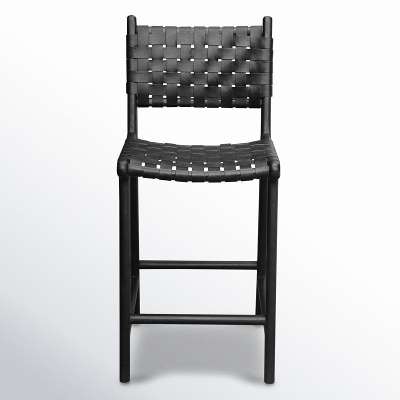 Tylersburg Leather Stool & Reviews | Birch Lane