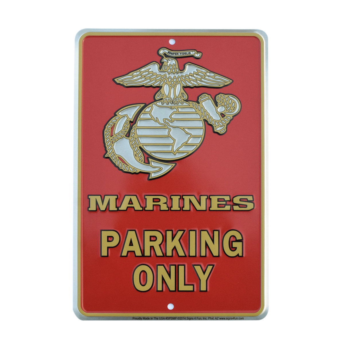 Trinx US Marines Parking Only Metal Sign USMC Military Garage Man Cave ...