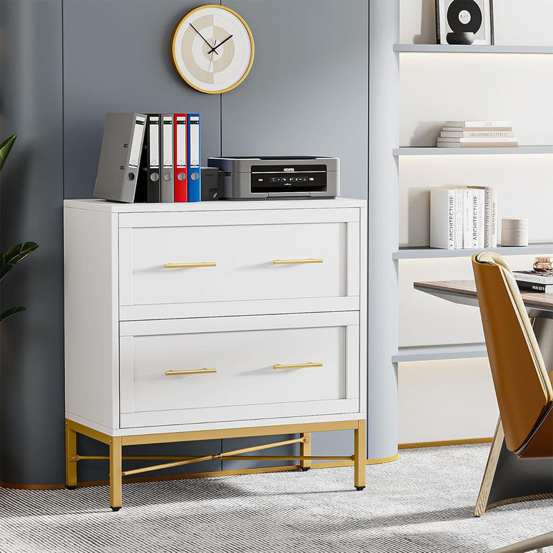 Everly Quinn Lateral Filing Cabinet for Letter/Legal/A4 Size, Wood ...